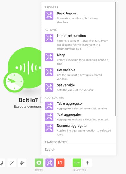 Alarm clock using Bolt WiFi module